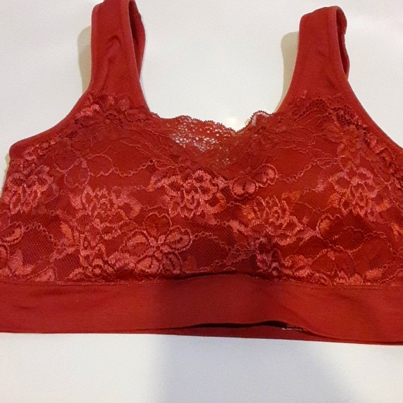 Rhonda Shear | Intimates & Sleepwear | Rhonda Shear Rose Pink Lace Bra ...